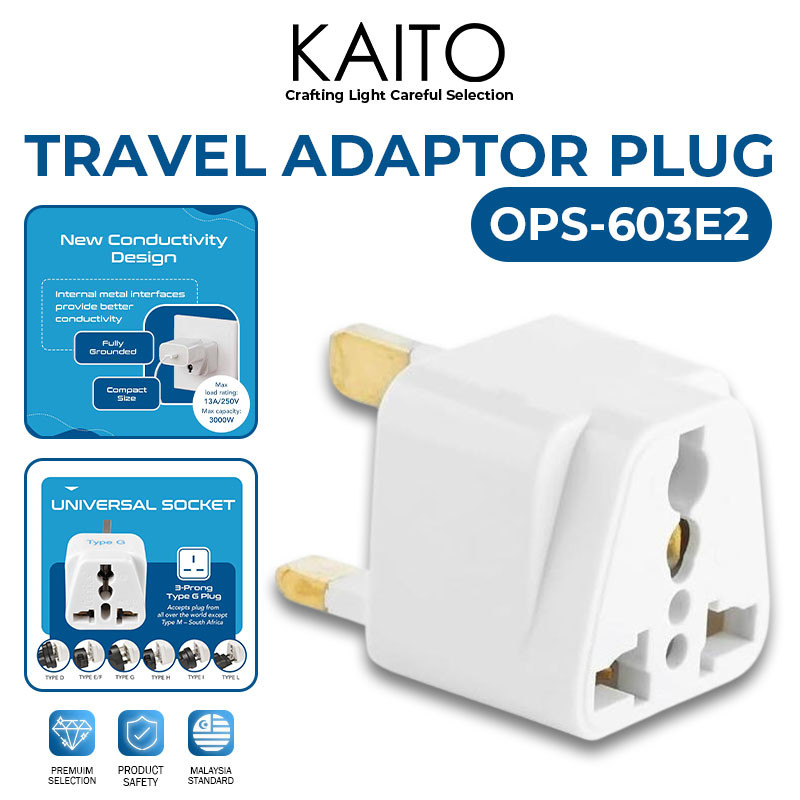 Plug Type-G 13AMP International UK Travel Adaptor Conversion Plug 3 Pin UK Universal Adapter ...
