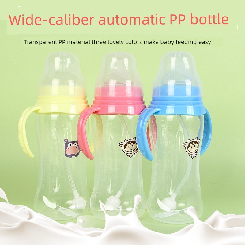 botol susu baby newborn botol susu Botol bayi PP berkaliber lebar 330ml ...