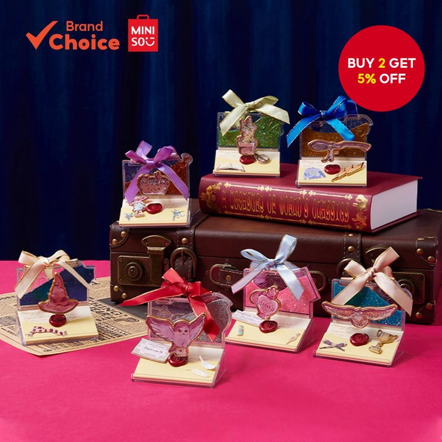 MINISO Harry Potter Series - Magical Glowing Letter Blind Box Keychains ...
