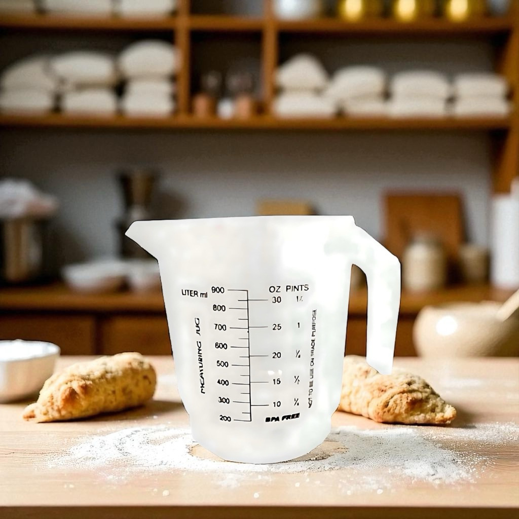 900 ML Cawan Sukatan Plastik BPA Free 900 ML BPA Free Plastic Measuring ...