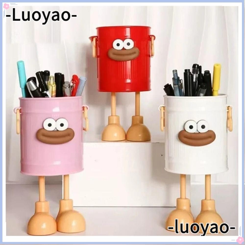 LUOYAO1 Pencil , Large Capacity Big Mouth Pencil Holder, Cute Round ...