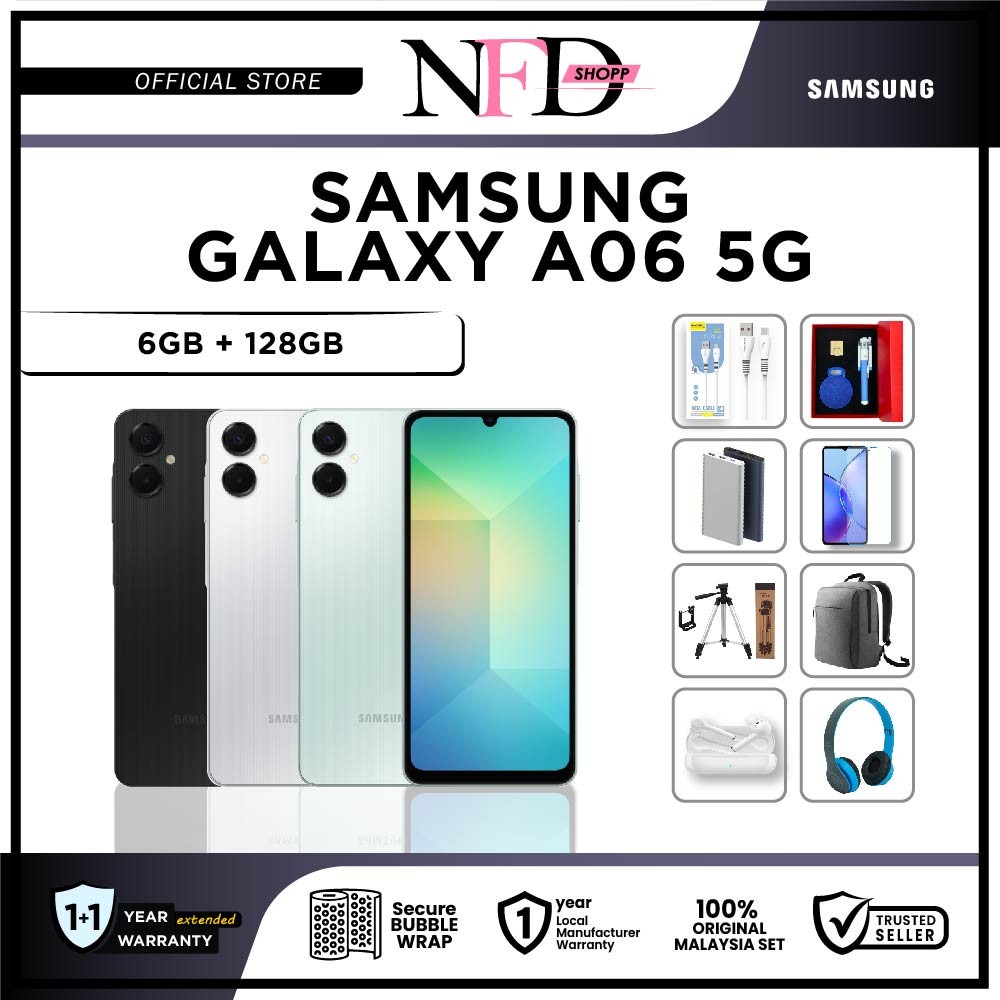 SAMSUNG Galaxy A06 5G [6GB RAM 128GB ROM] - Original SAMSUNG Malaysia | Shopee Malaysia