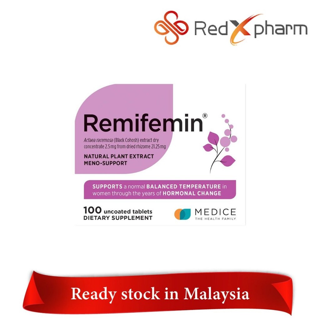Remifemin Natural Plant Extract Meno-Support (100 Tablets) | Shopee ...