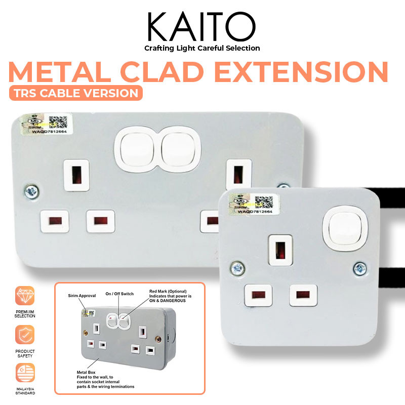 Heavy Duty Extension Metal Clad Extension Trailing Socket Extension ...