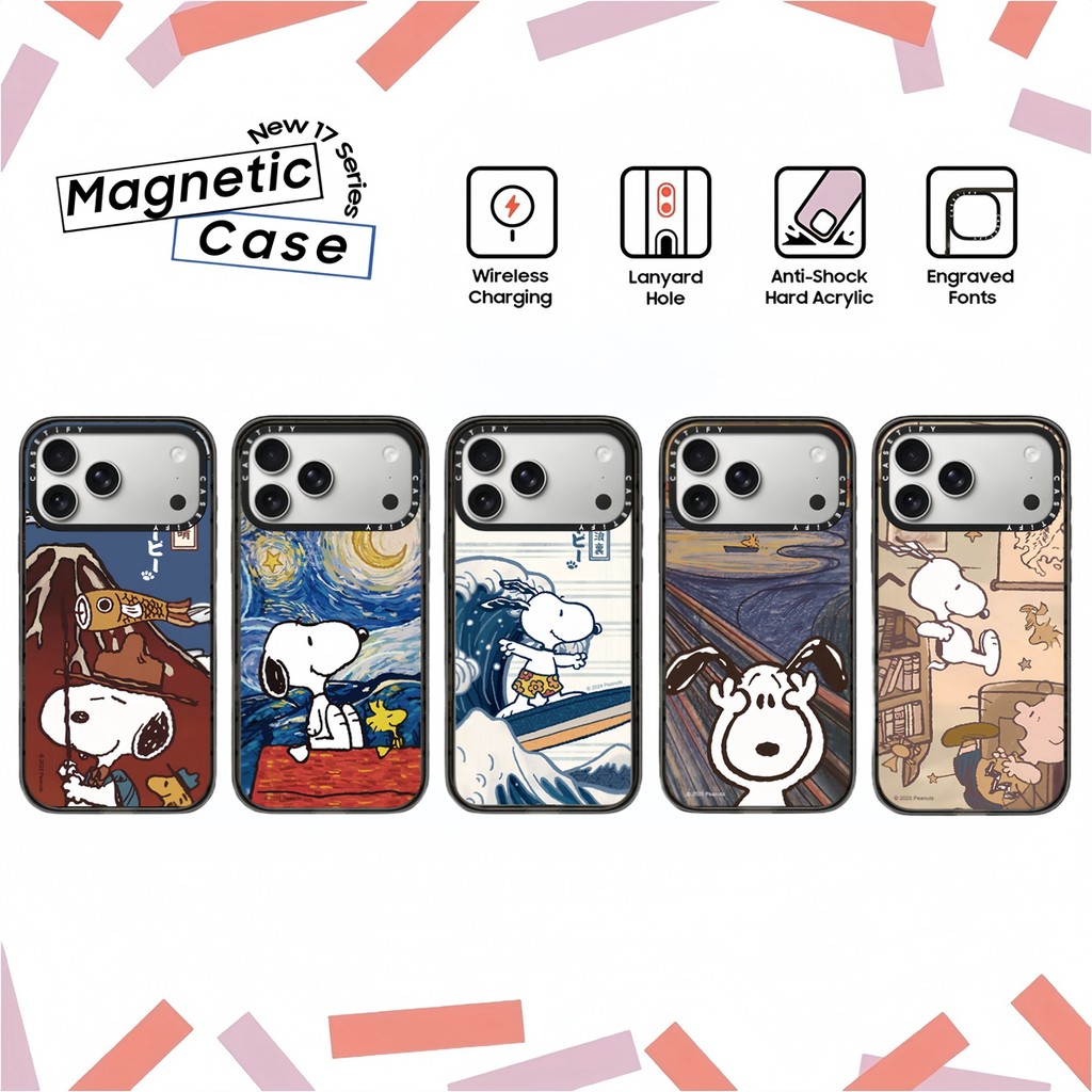 CASETi PEANUTS Snoopy Artiststory The Great Wave Hard Plastic Acrylic ...