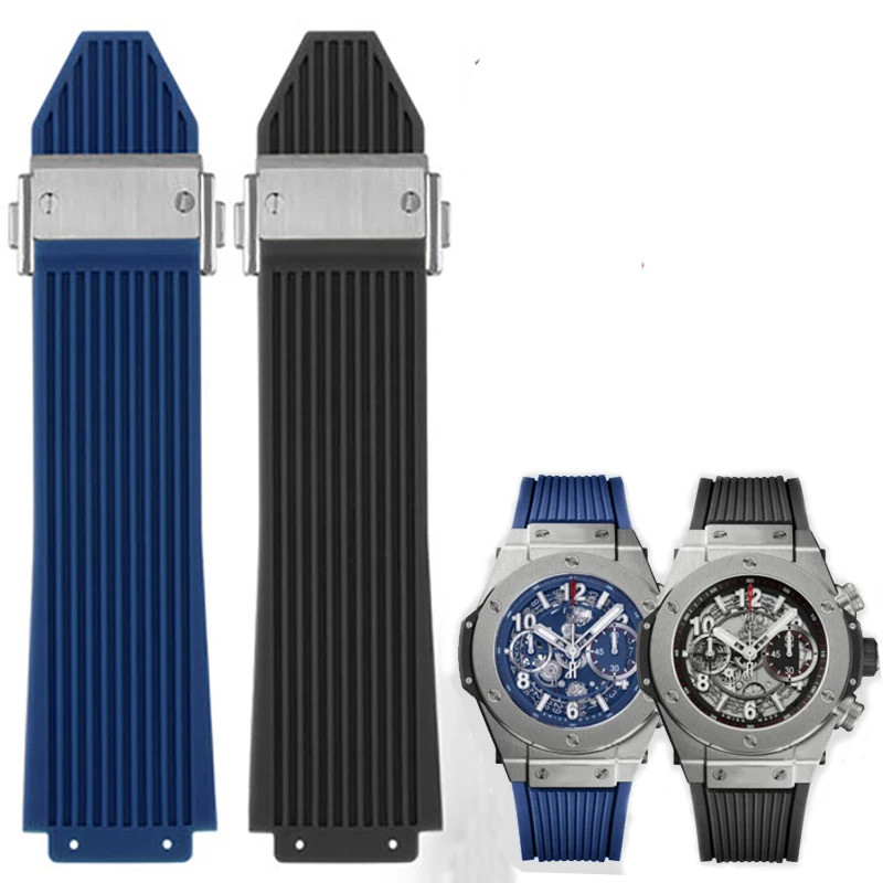 26*19mm Silikon Gelang Jam Berkenaan Untuk HUBLOT BIG BANG Aksesori Jam ...