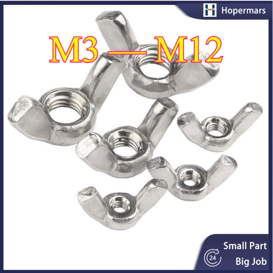 304 Stainless Steel Butterfly Wing nut M3/M4/M5/M6/M8/M10/M12 304 ...