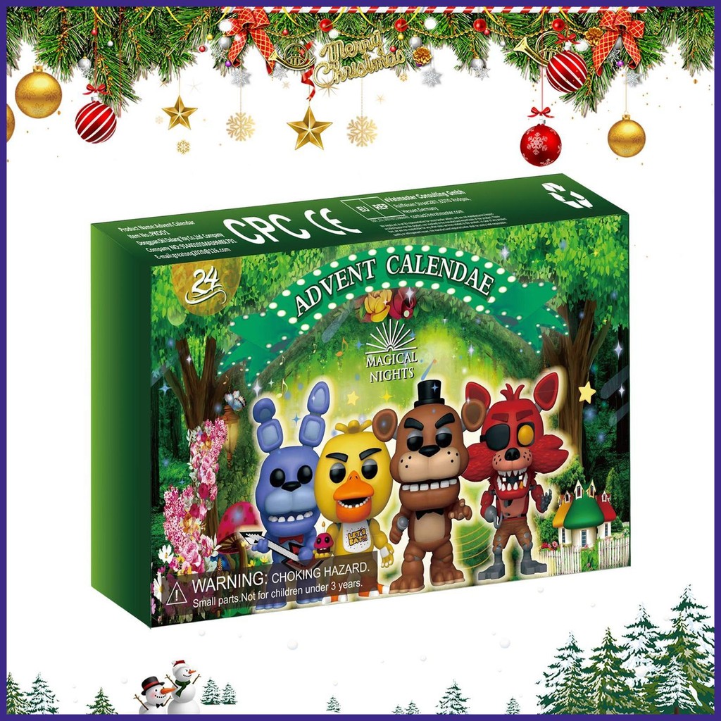 Countdown Calendar Christmas Decorative Game Figure Doll Model ...