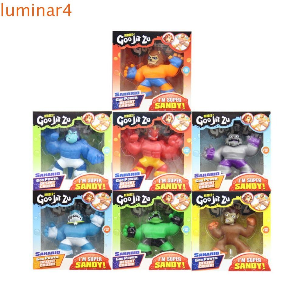 LUMINAR Super Heroes Stretchable Toy, Dragon Crocodile Goo Jit Zu Games ...