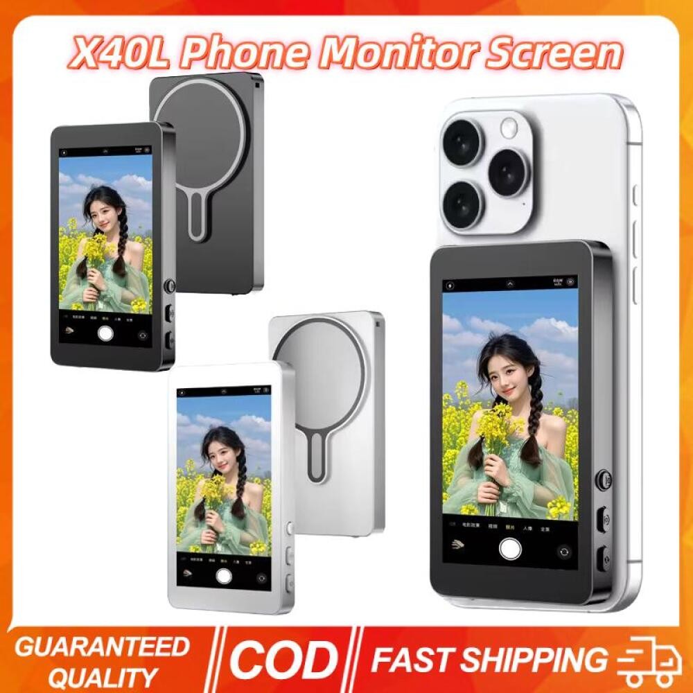 X40L Smartphone Monitor Screen Wireless Magnetic Phone Selfie Vlog ...
