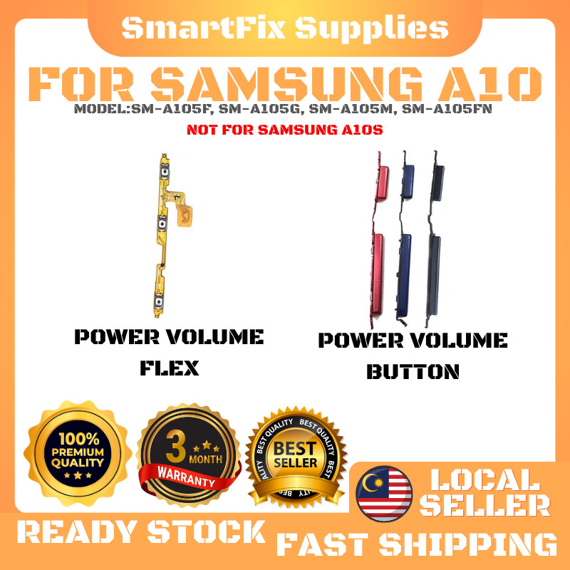 For Samsung A10 SM-A105 Power On Off Volume Flex Power On Off Volume ...