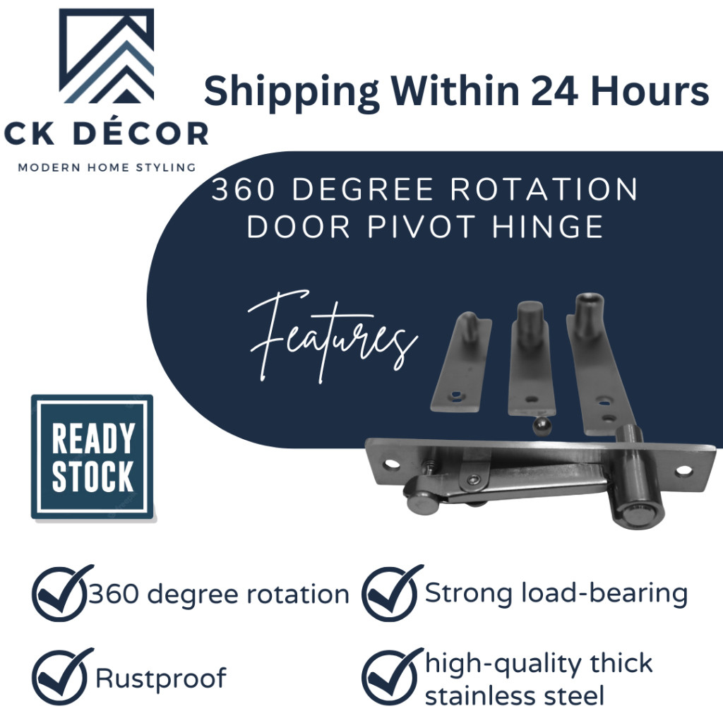 Duty Stainless Steel 360 Degree Rotation Door Pivot Hinge Shaft Rotary ...