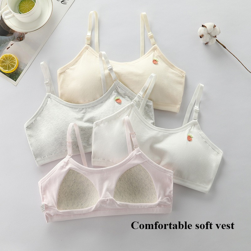 Thin Wireless Pure Cotton Bra for Teenage High School Students ...