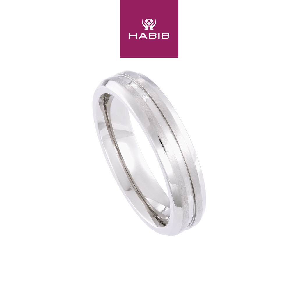 HABIB Titanium Men's ring 093500125 | Shopee Malaysia