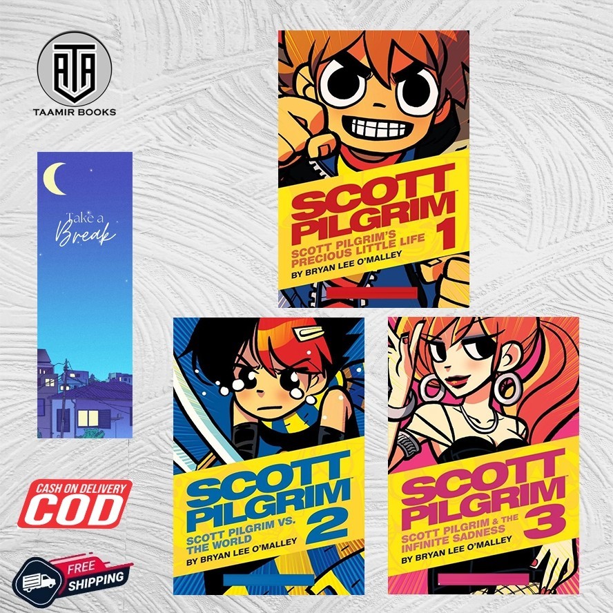 Scott Pilgrim (Black and White) (6 book series) by Bryan Lee O'Malley ...