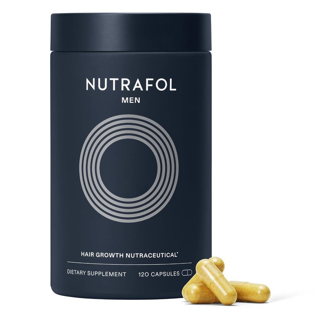 Nutrafol Men's Hair Growth Supplements, Clinically Tested for Visibly ...
