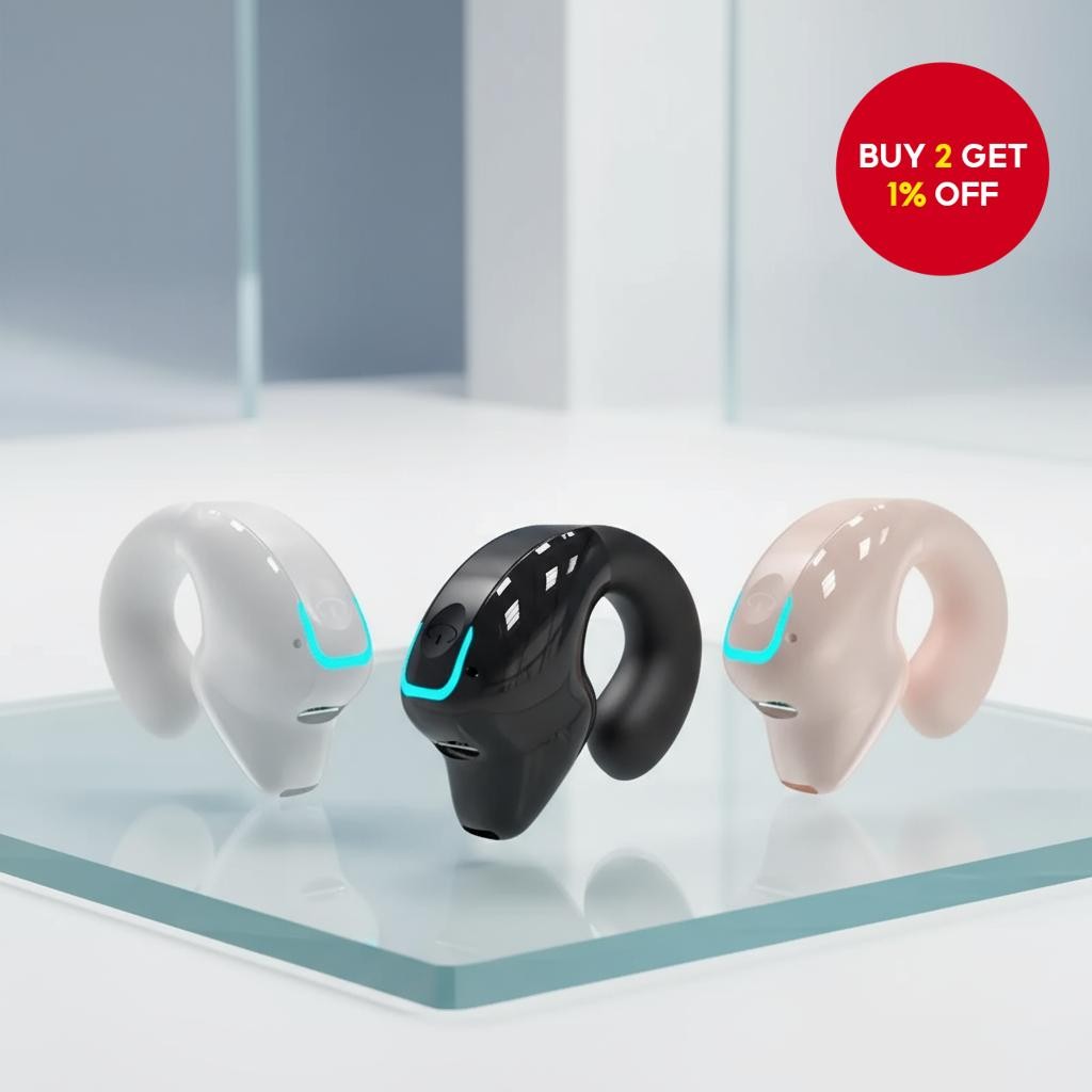 Office Wireless Earbuds BT 5.3 - Mono Earhook OWS Driver, Handsfree ...