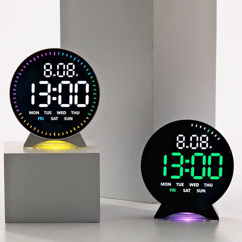 Colorfu LED Digital Alarm Clock Multifunctional Desktop Clock with ...