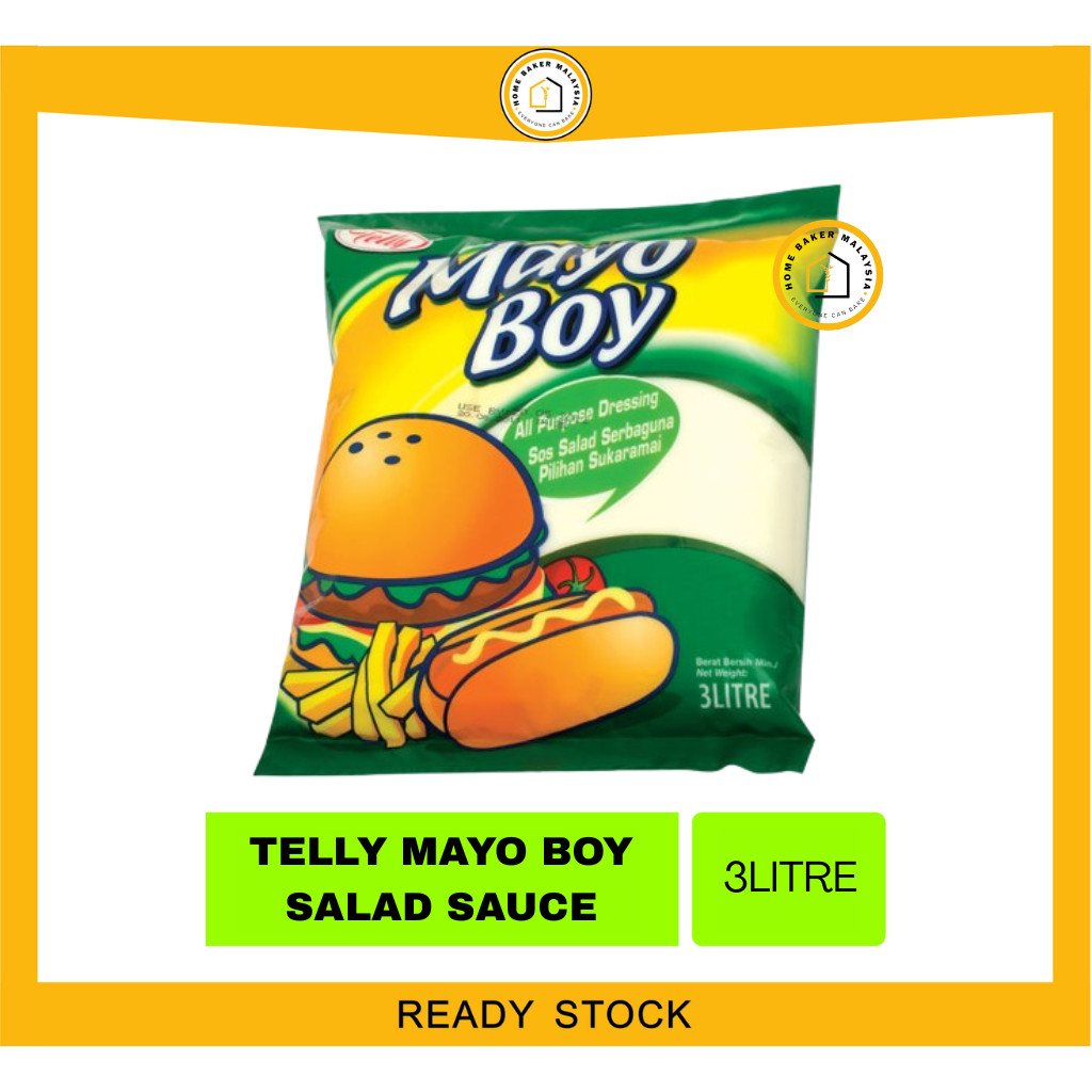 TELLY MAYO BOY / SOS MAYONIS 3LITRE - HOME BAKER MALAYSIA | Shopee Malaysia