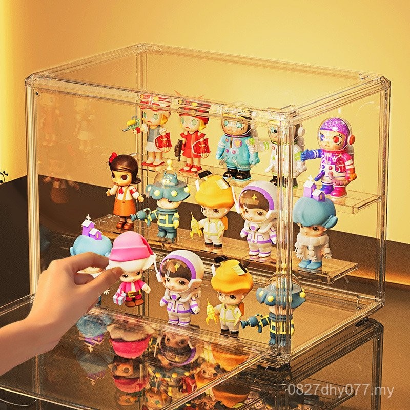 Transparent Transparent Acrylic Building Block Storage Figure Display ...