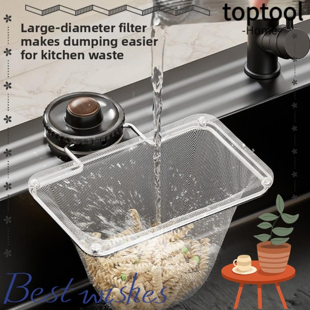 TOPTOOL Sink Strainer Rack, Anti-blocking Filter Screen Drain Rack ...