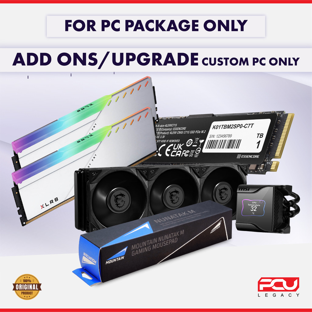 PC UPGRADES/ADD ONS SPECS FOR PCU LEGACY PC BUILDS [ CONSULT US ON CHAT ...