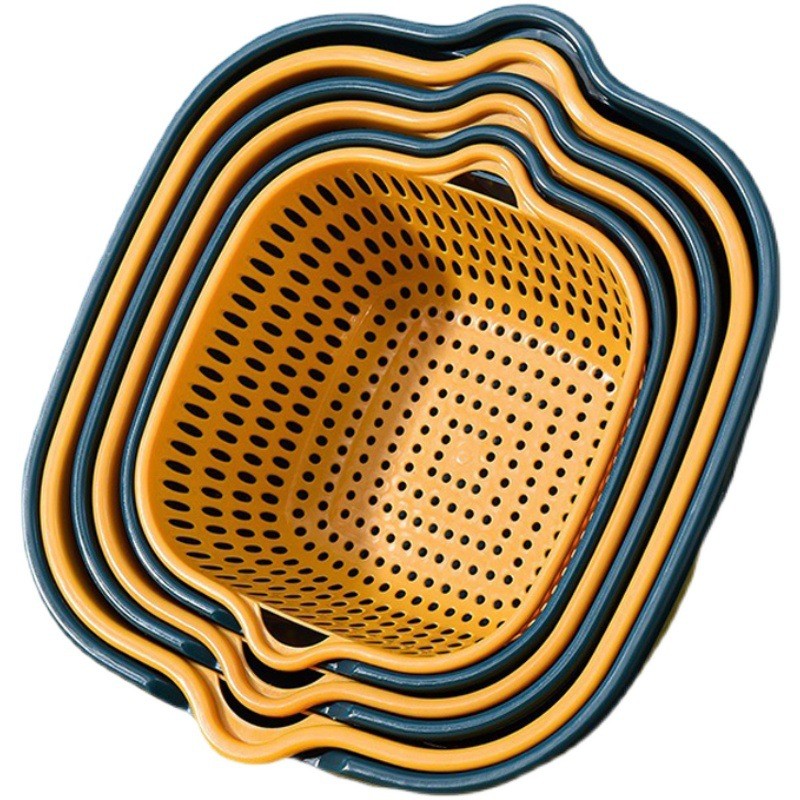 6-Pack, Filter Screen, Double-Layer Drainage Basket, Plastic Filter ...