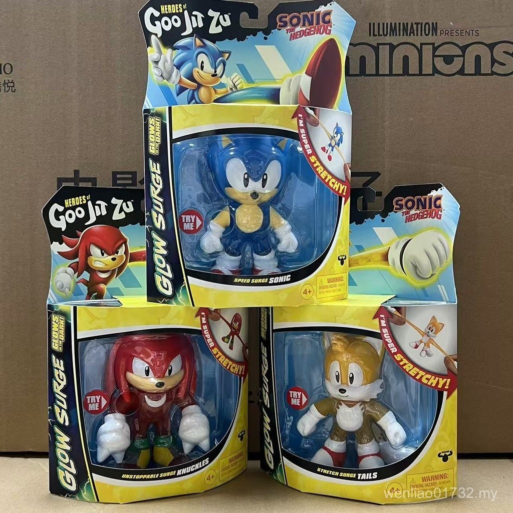 Tokoh Wira GOO Jit Zu Amerika Sonic the Hedgehog Mainan Pelega Tekanan ...