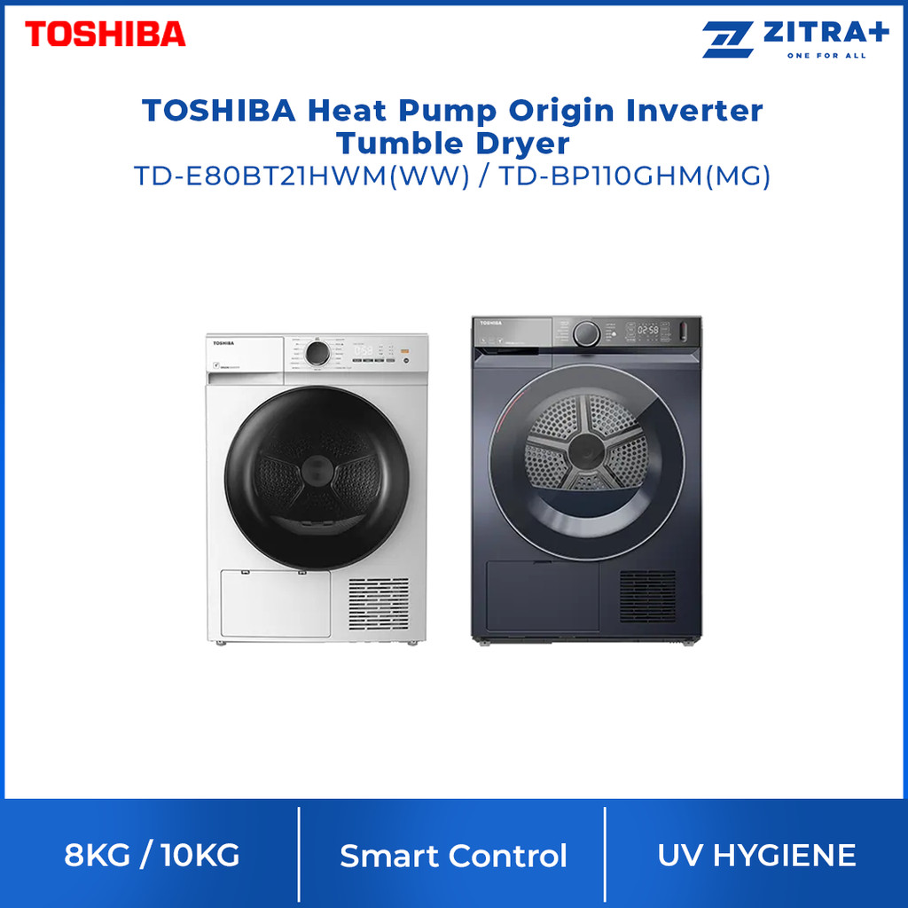 [2025 Model] TOSHIBA 8KG Heat Pump Origin Inverter Tumble Dryer TD ...
