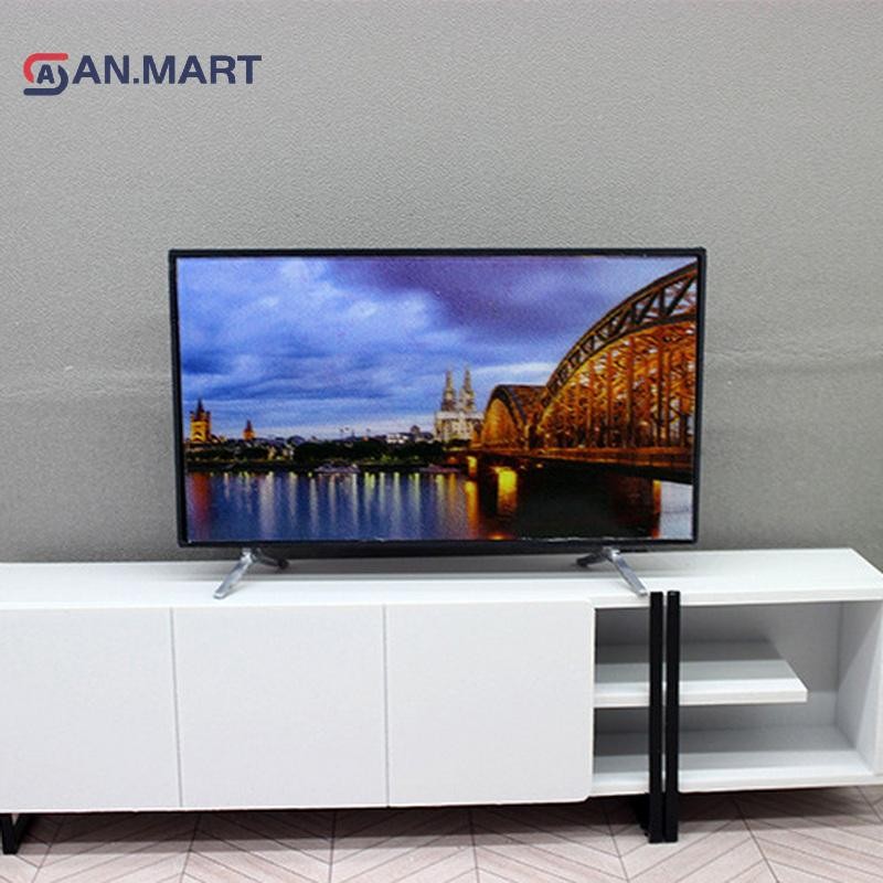 AN.MART 1:12 Doll House TV Simulation Television TV With Stand Base ...