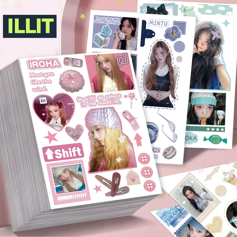 8-96pcs/set ILLIT I'LL LIKE YOU SUPER REAL ME Photo Stickers YUNAH ...