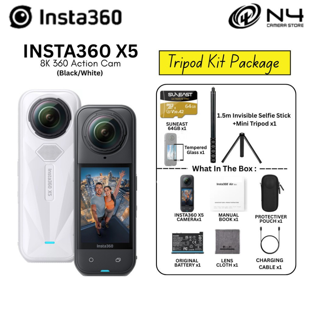 Insta360 X5/Insta360 One X5/The Ultimate 8K 360º Action Camera ...