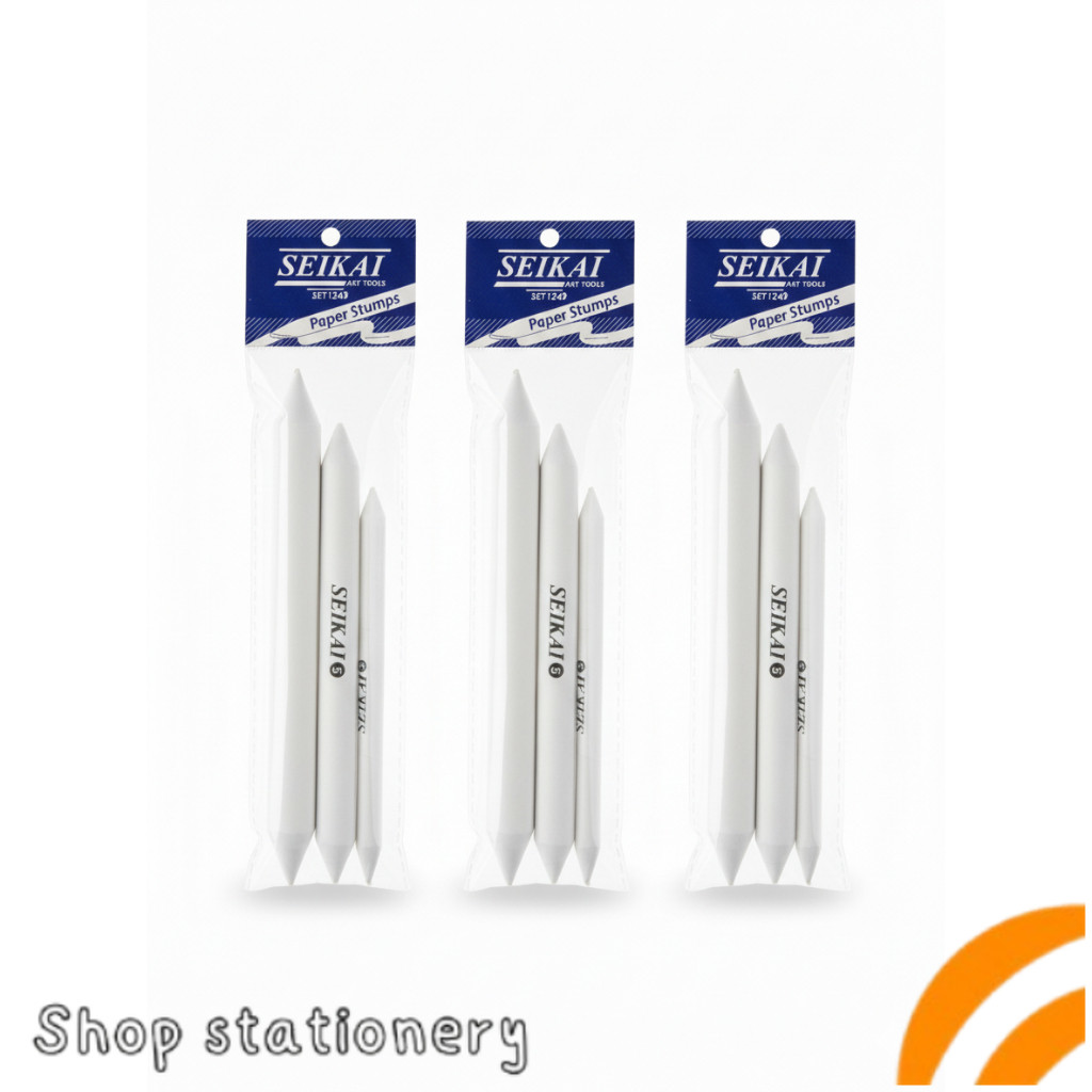 SEIKAI Paper Stumps Color Mixing Stick Set Of 3 Sticks For Drawing And ...