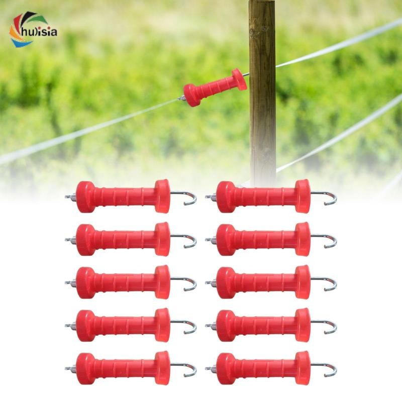 [chulisia] 10 Electric Fence Spring Gate Handle Insulators with 2mm ...
