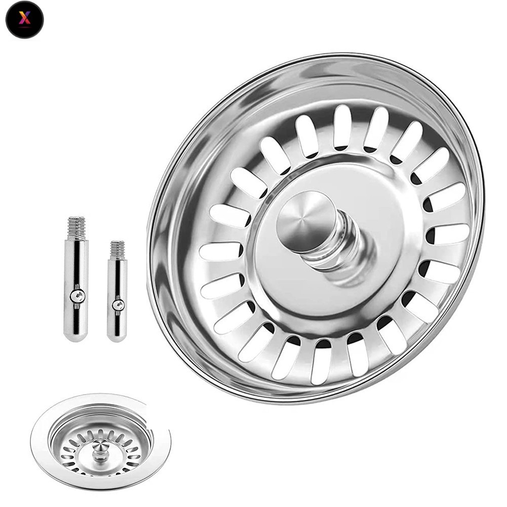 XS Premium Kitchen Sink Strainer Replacement Waste Plug Basin Drain Filter Steel | Shopee Malaysia