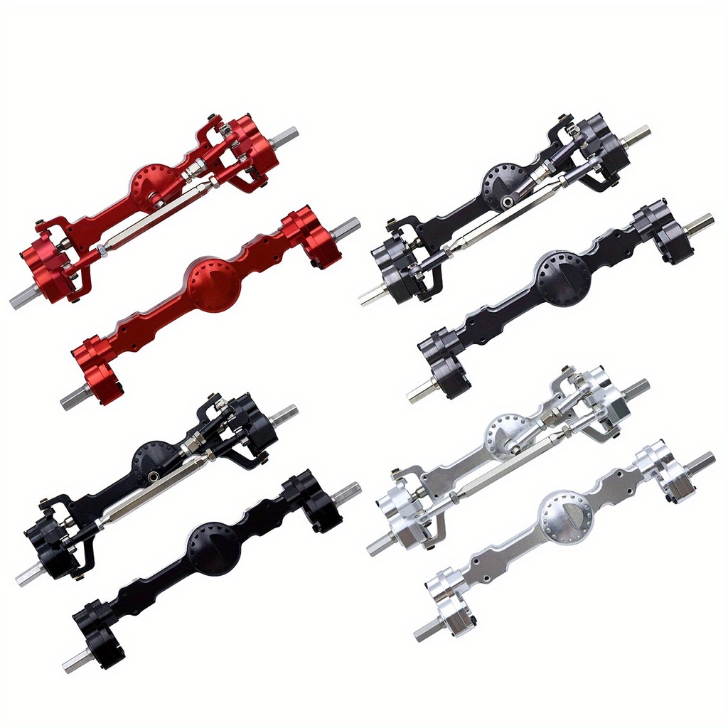 MN 99S Aluminum Alloy CNC Full Metal Front Rear Portal Axle Set For 1/ ...