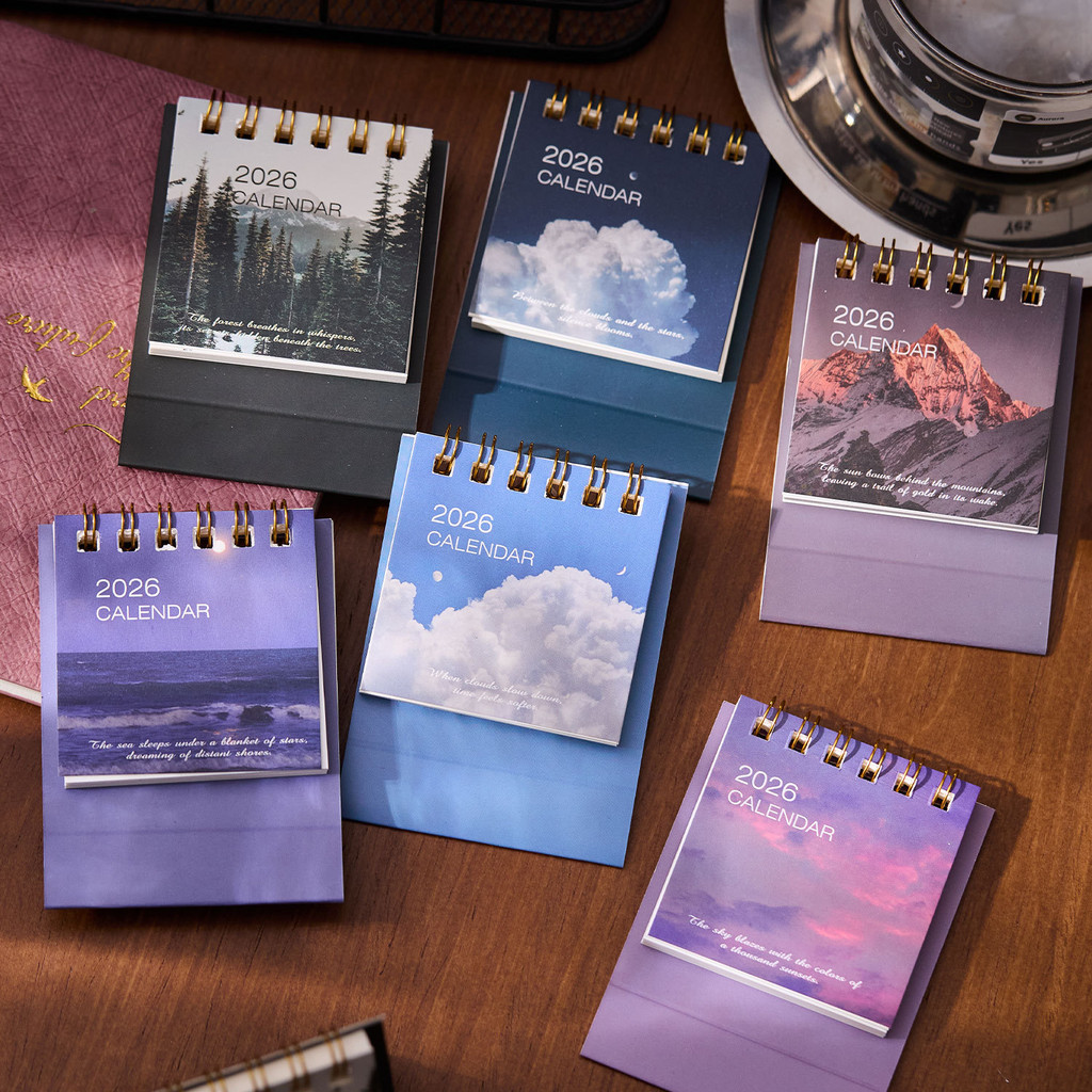 2025-2026 Mini Small Desk Calendar Daytime Starlight Creative ins ...