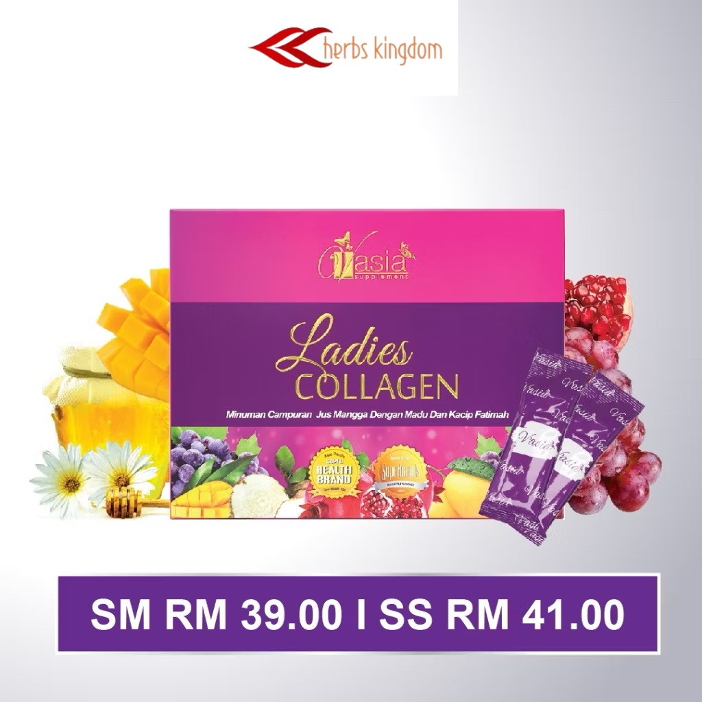 ORIGINAL VASIA LADIES COLLAGEN KEMBALI DARA 13 SACHET X 20ML | Shopee ...