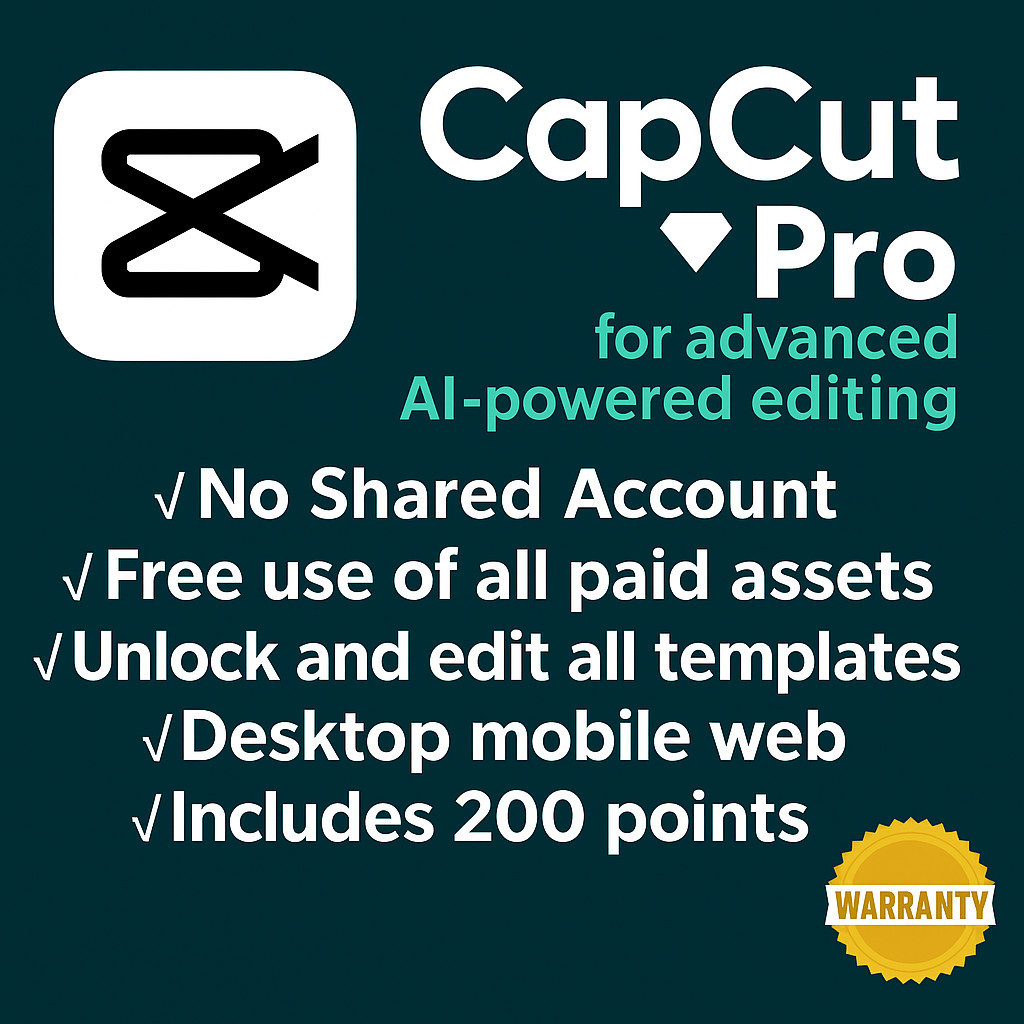 【FAST RESPONSE】Capcut Pro | Private Account|No Shared Account|Fast ...