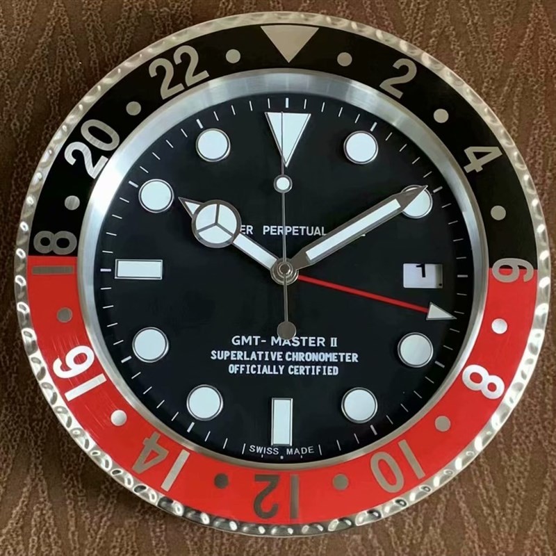 Rolex Wall Clock Green Water Ghost GTM Simple Modern Wall A Clock Ultra ...