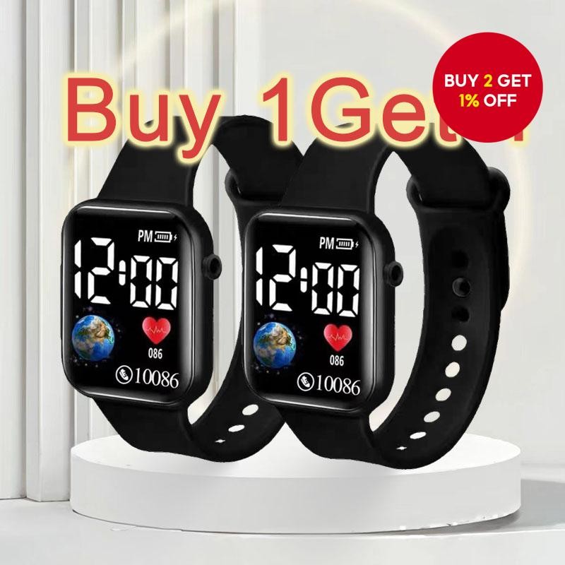 Electronic LED Digital Watches 2-Pack Cool Display For Children ...