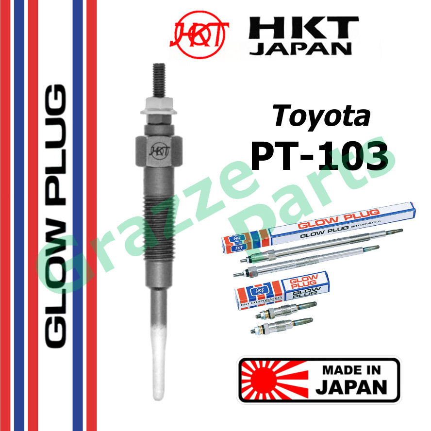 HKT 100% Made In Japan Heater Glow Plug PT-103 / 19850-54030 Toyota ...