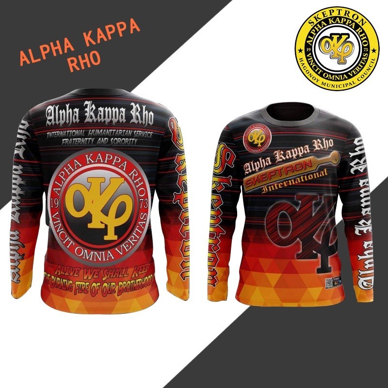 2025 New T-shirt for Men Akp Frat Shirt Long Sleeve Alpha Kappa Rho T ...