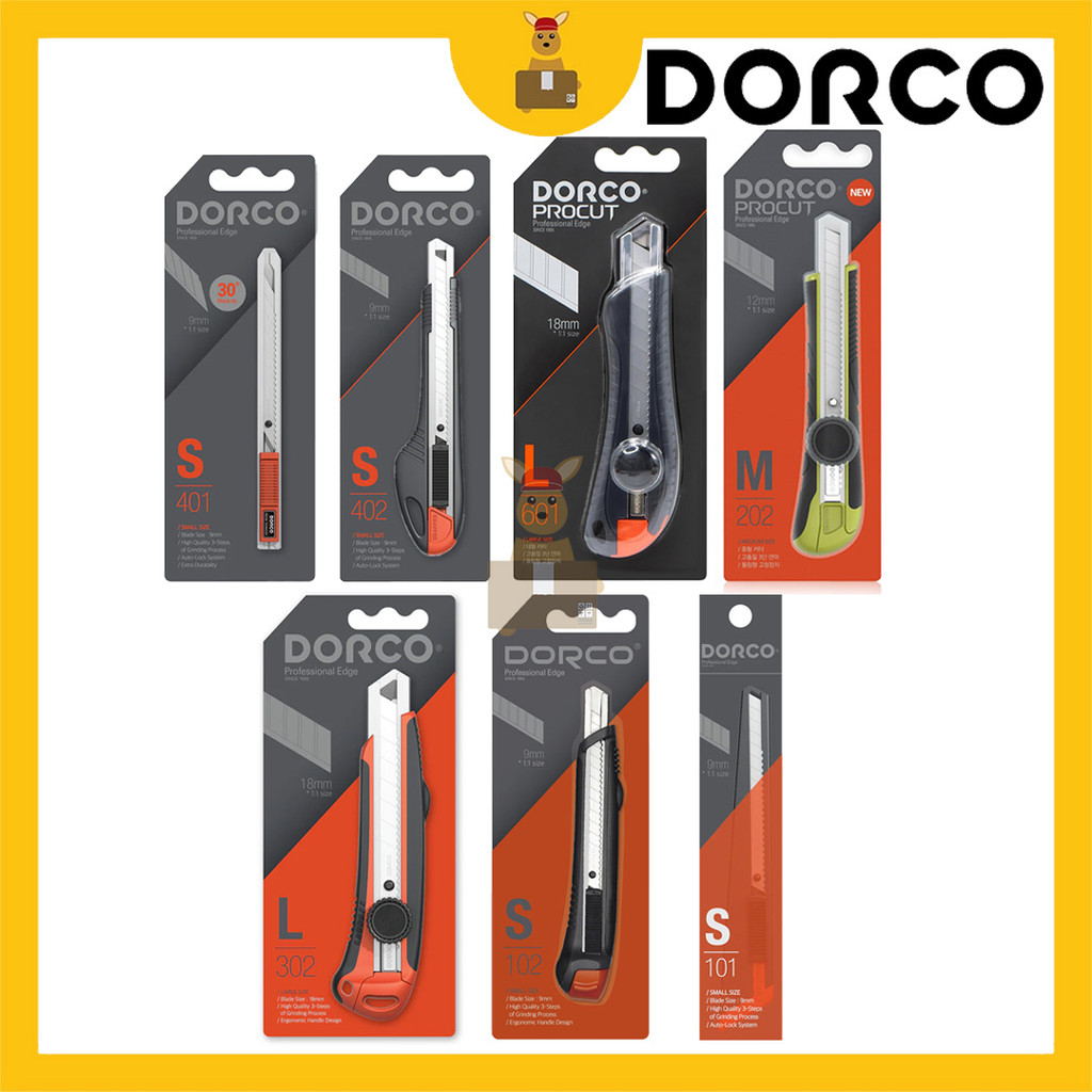 DORCO Professional Edge Utility Knife Cutter Blade Tip Refill Pisau ...