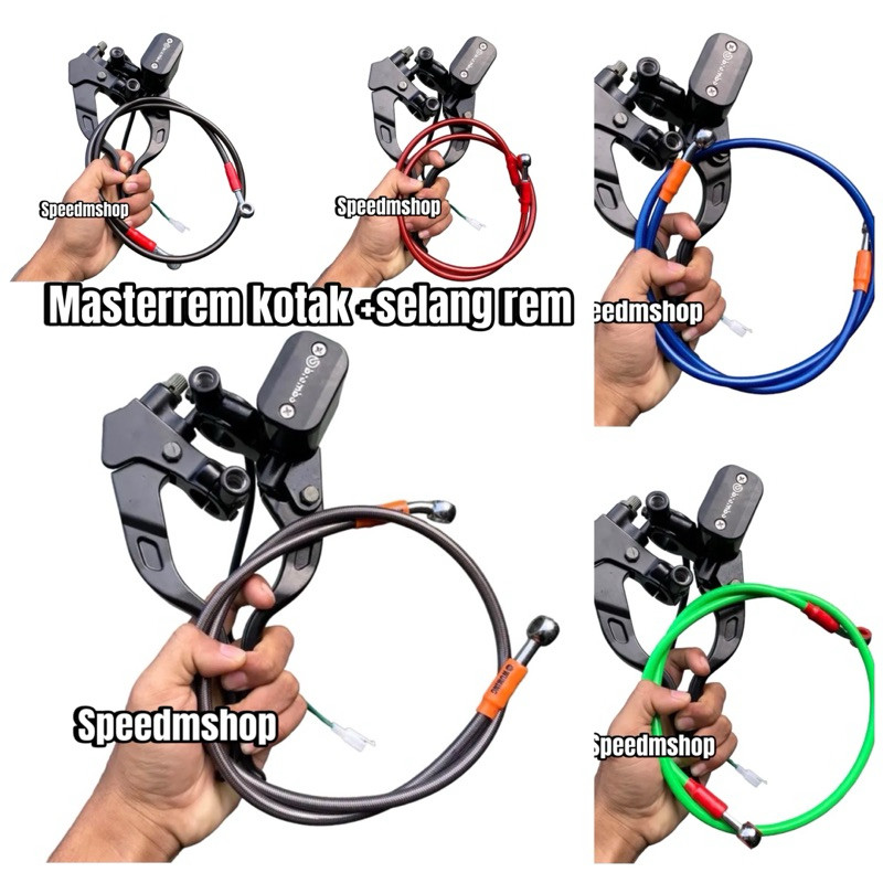 BRAKE MASTER SET SQUARE TUBE + FRONT BRAKE HOSE 95CM VARIO SCOPY BEAT ...