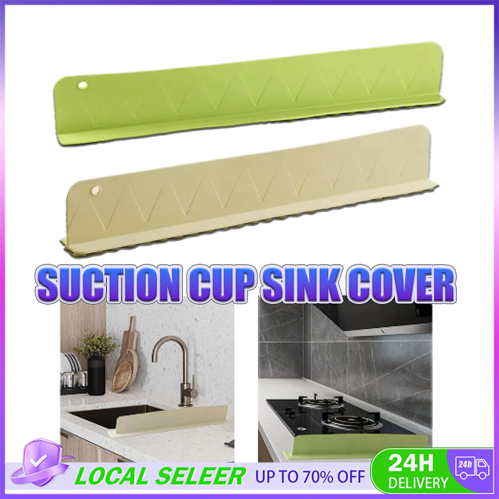 30cm Suction Cup Silicone Sink Splash Guard for Kitchen Countertop ...