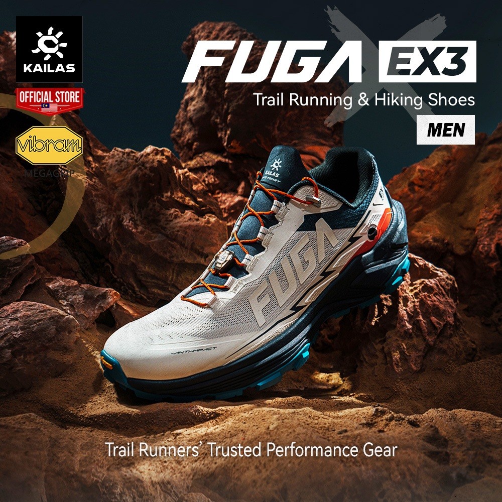 [NEW] 2025 Kailas FUGA EX3 Trail Running Hiking Shoes Vibram MEGAGRIP ...