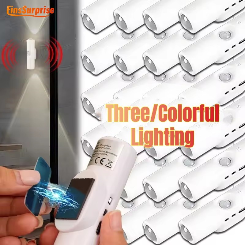 Colorful Light Intelligent Human Induction Magnetic Wall Light ...