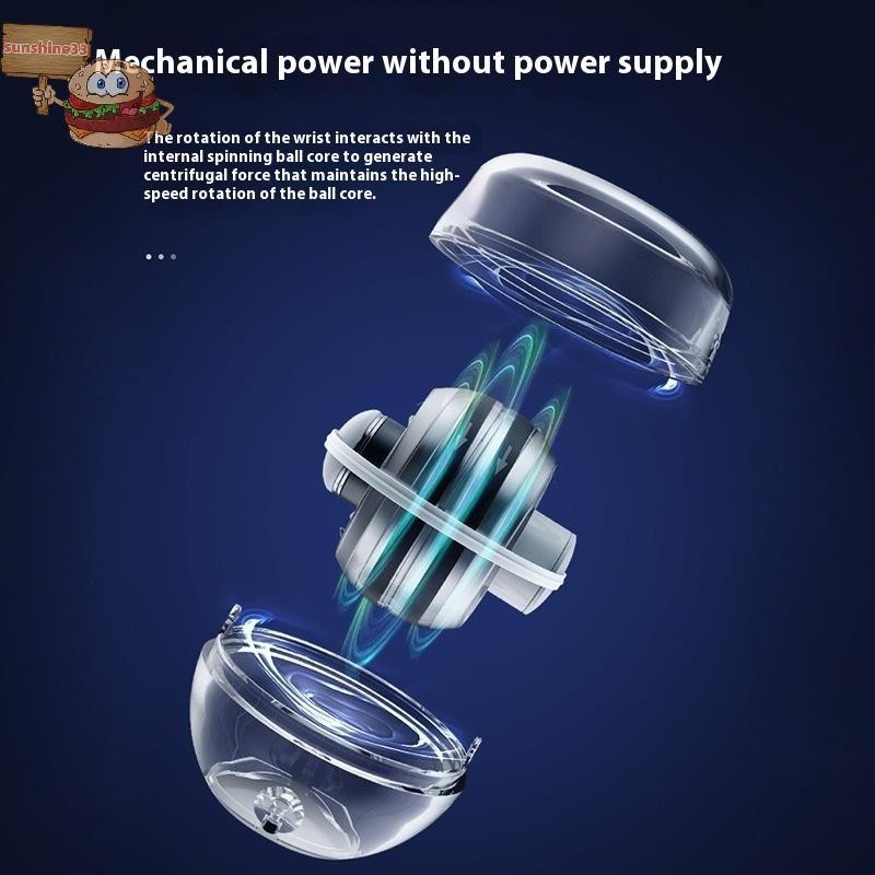 sun LED Wrist Ball Power Trainer Ball Auto-Start Gyroscopic Arm Hand ...