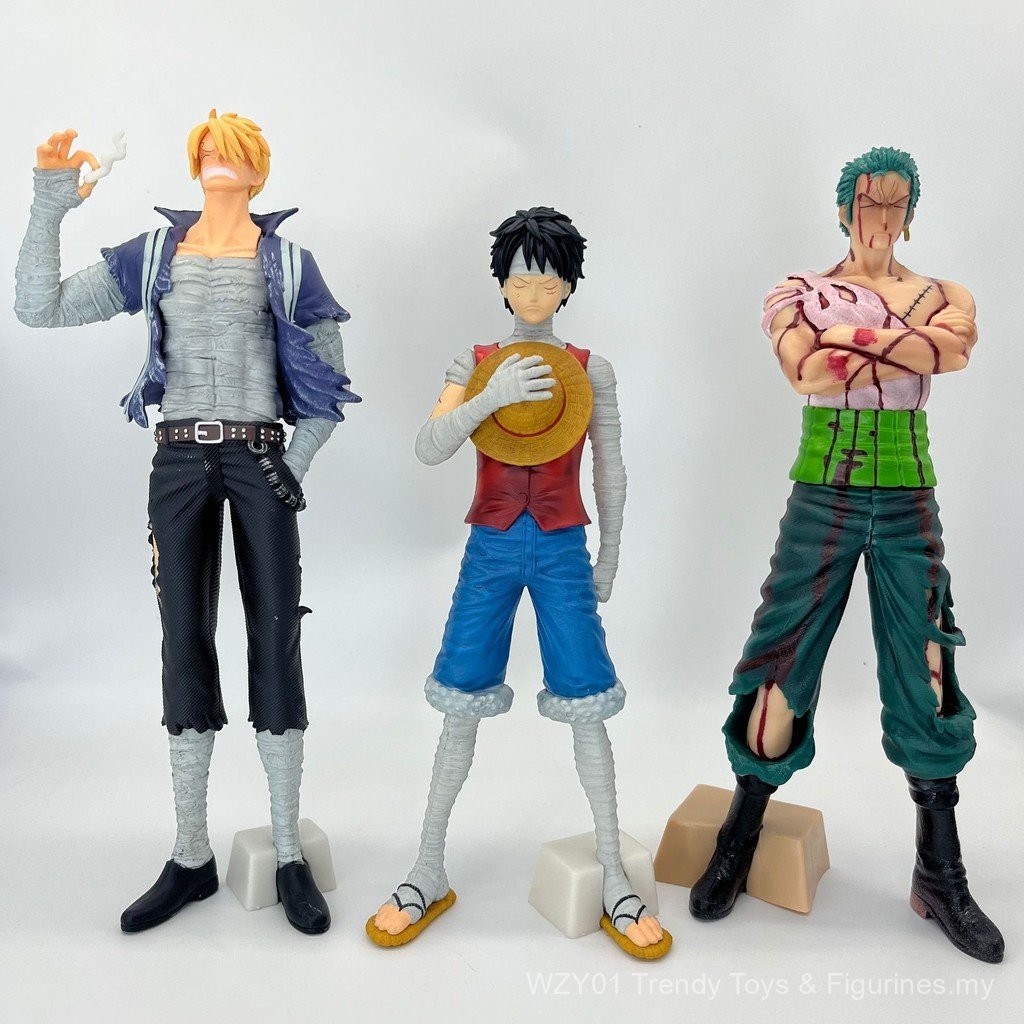 29cm One Piece Zoro Seriously Injured Bandaged Luffy Sky Island Sanji ...